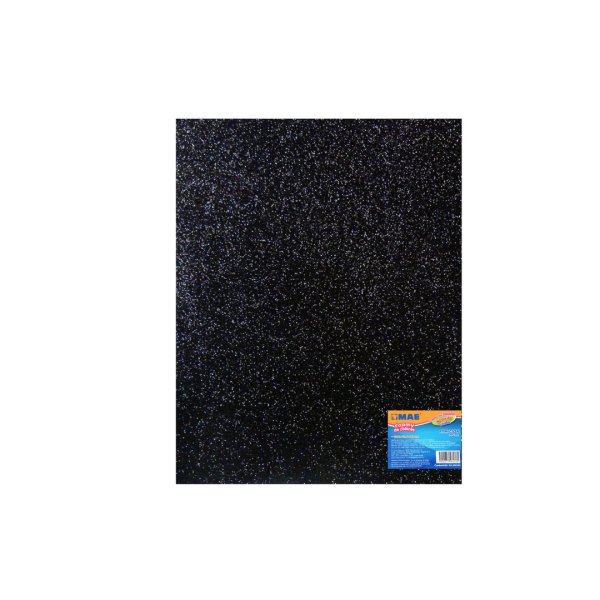 FOAMY DIAMANTADO NEGRO CARTA 10 PZAS MAE – ofimarket.mx